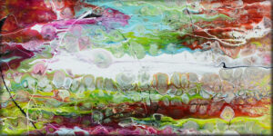 Moderne abstrakt kunst til væggen i stuen - unikke designs